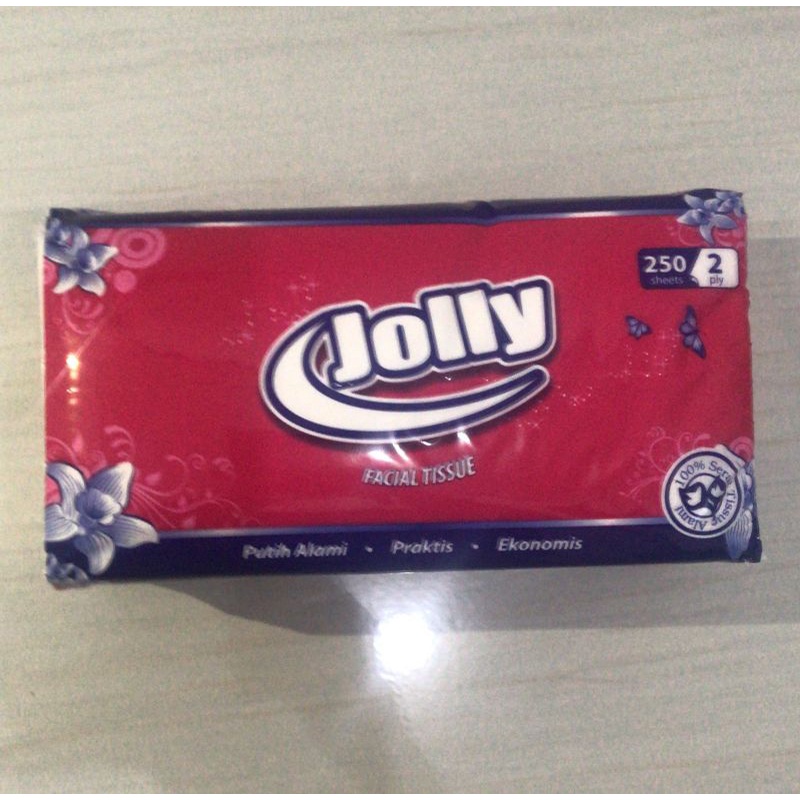 Jual Tisue Jolly 250 Sheet 2ply/Facial Tissue 2ply 250 Sheet/Tisu Jolly ...