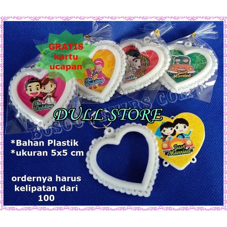 Jual Souvenir sovenir sofenir Pernikahan / Gantungan kunci Frame Love ...
