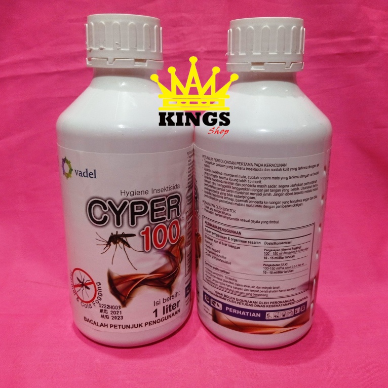 Jual Obat Fogging Cyper 100 EC 100EC 1 Liter Obat Nyamuk DBD Bahan Aktif Sipermetrin | Shopee ...