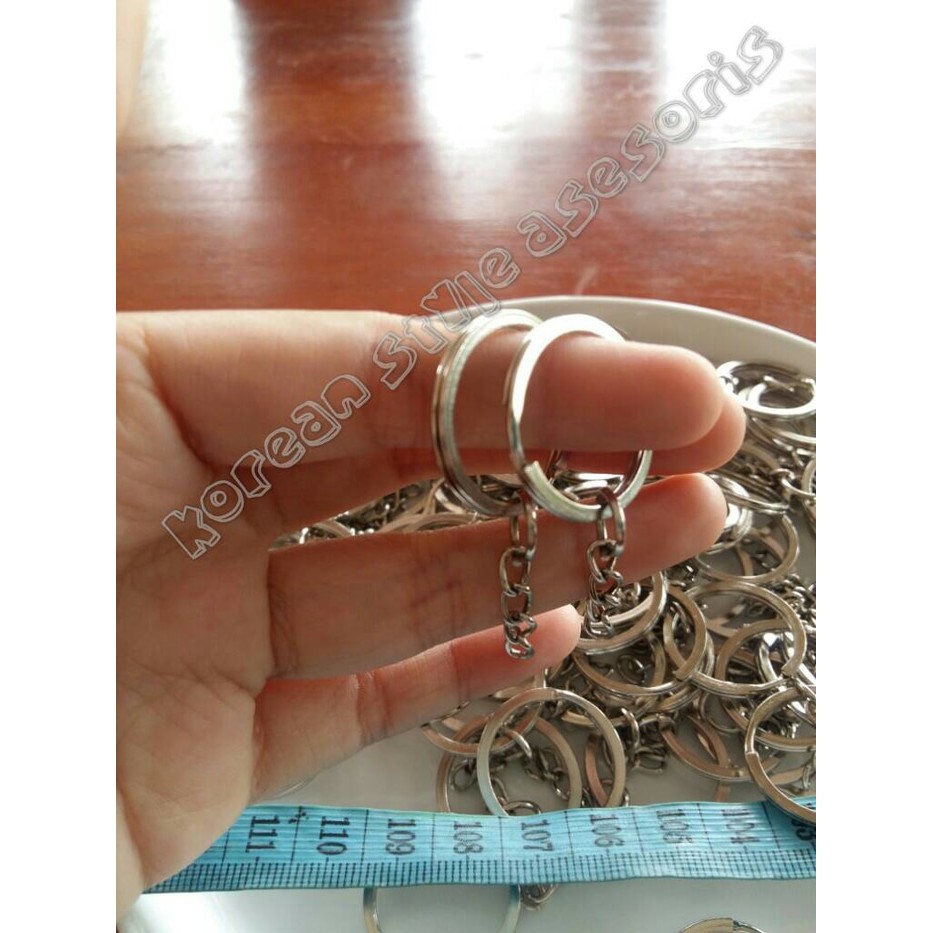 Jual PROMO gantungan kunci pipih +ring 2.5cm gantungan kunci tebal ...