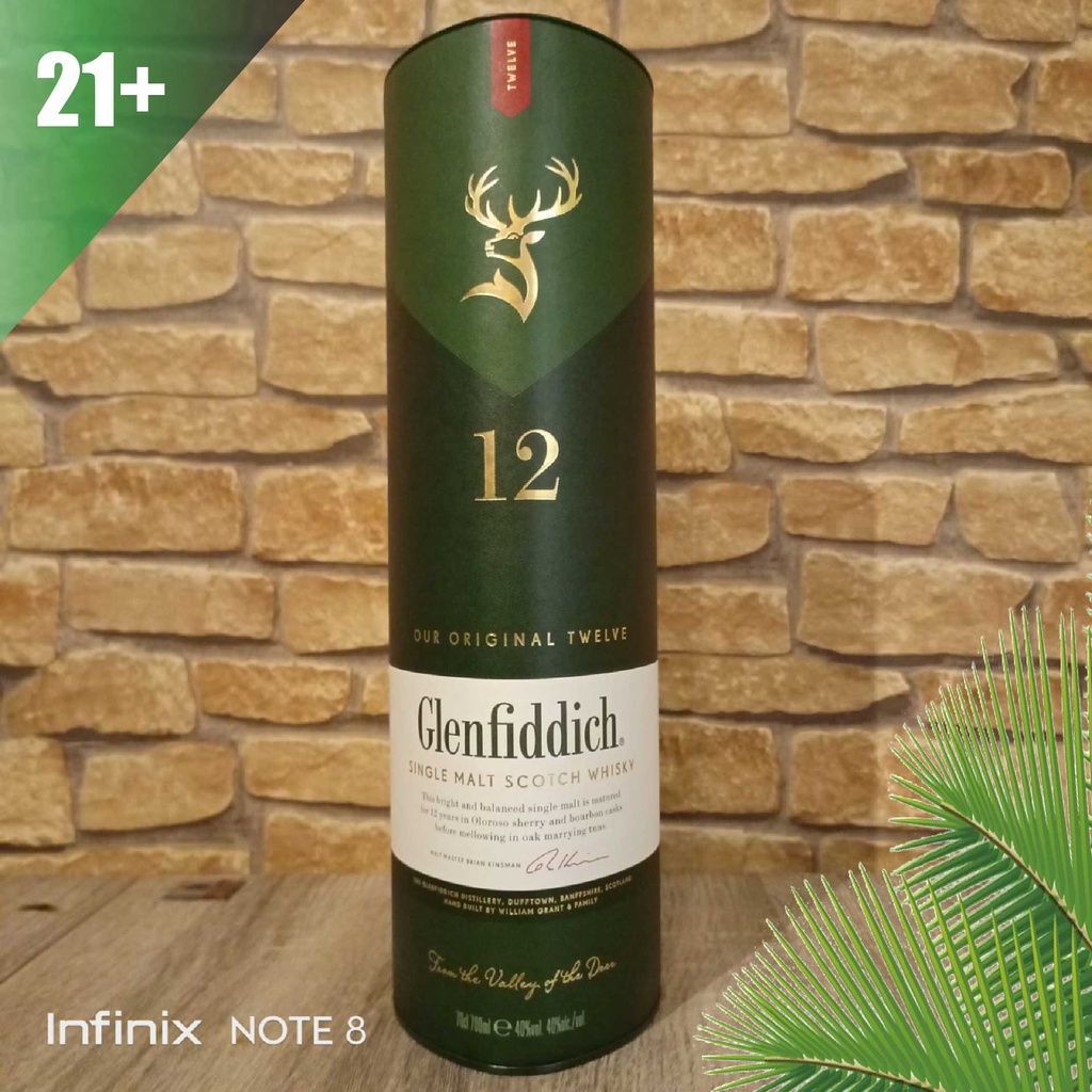 Jual Glenfiddich 12 Years Old Single Malt Scotch Whisky 700ml | Shopee Indonesia