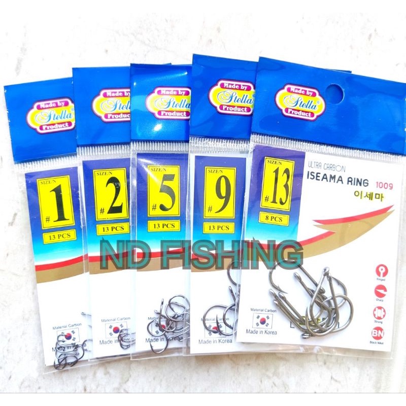 Jual Mata Kail Stella ISEAMA 1009 Ultra Carbon Sachet Murah Tajam Harga Grosir | Shopee Indonesia