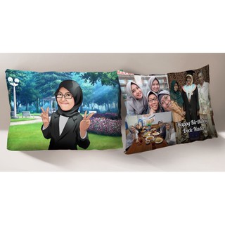 Jual BANTAL HADIAH CUSTOM WAJAH KARIKATUR BIKIN BANTAL WAJAH DESIGN ...