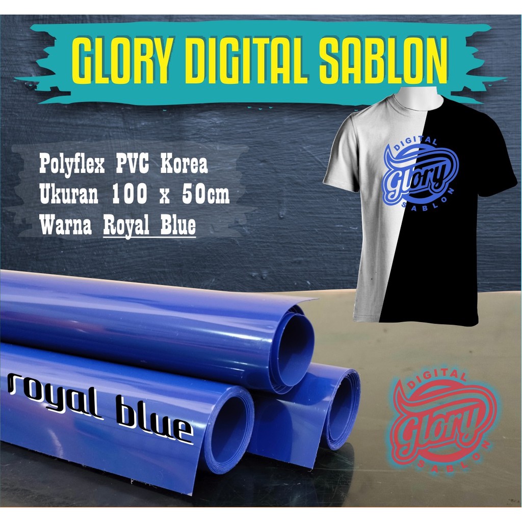 Jual Polyflex Pvc Made In Korea - Flex Royal Blue | Shopee Indonesia