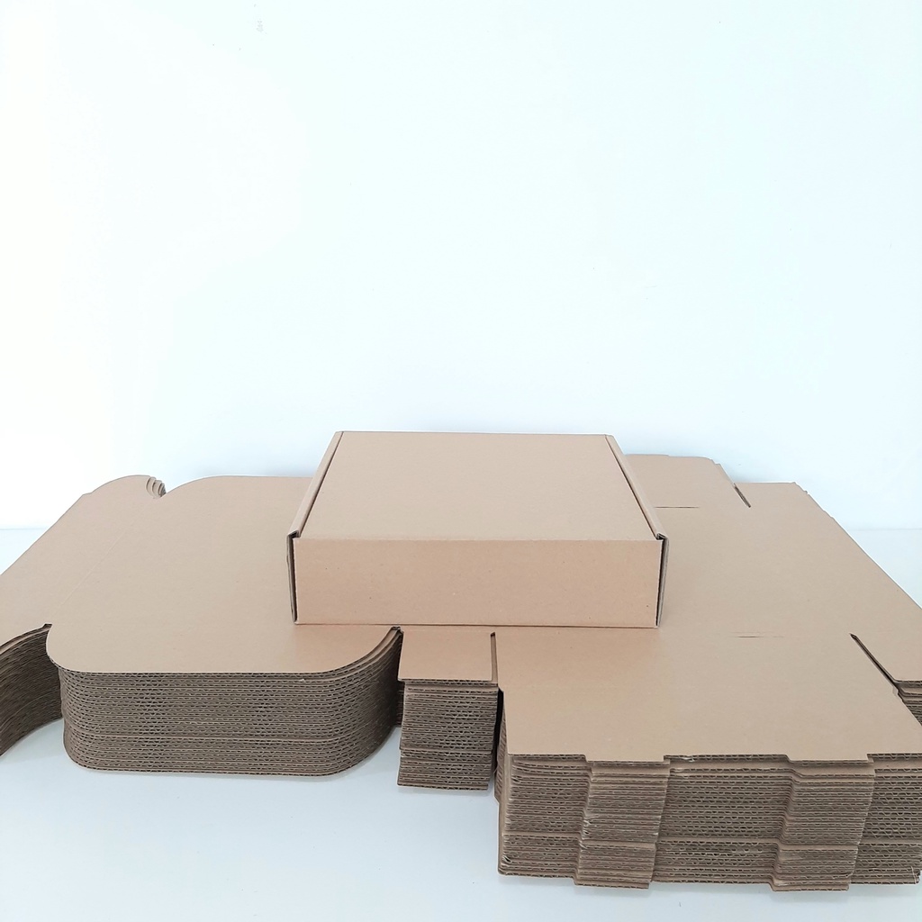 Jual Box / Dus 22 x 22 x 6 cm Corrugated Packaging | Shopee Indonesia