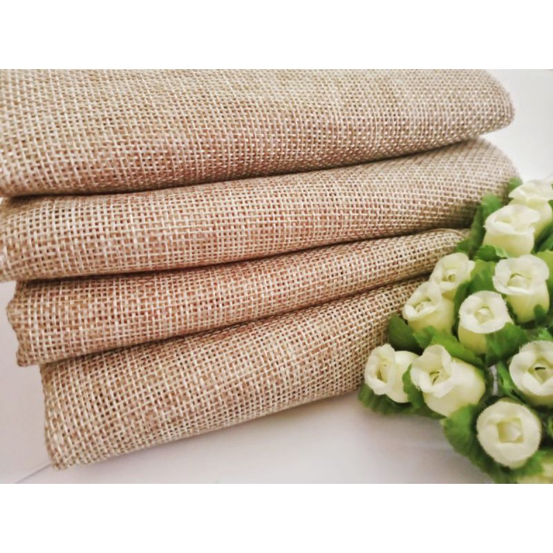 Jual KAIN GONI IMPORT HALUS / BURLAP / KAIN GONI BARU ( 50 X 48 CM ...