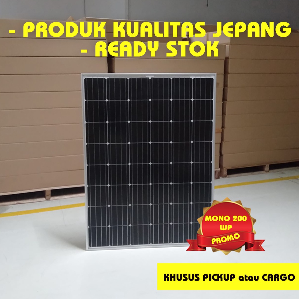 Jual Solar Panel Mono 200Wp Kualitas Jepang/Panel Surya 200Wp/Solar ...