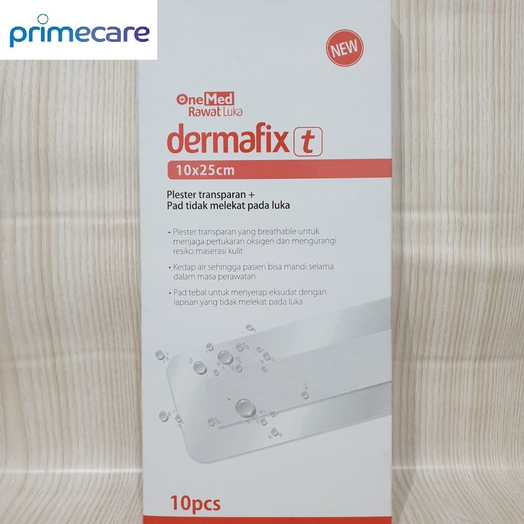 Jual Dermafix T Plester Luka Transparan Anti Air 10x25cm Dermafix ...