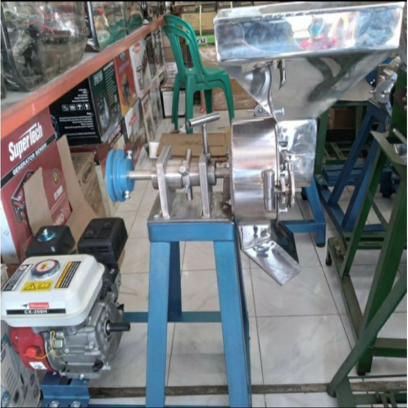 Jual Mesin Giling Bumbu 8" + Mesin Penggerak HONDA GP-160 | Shopee ...