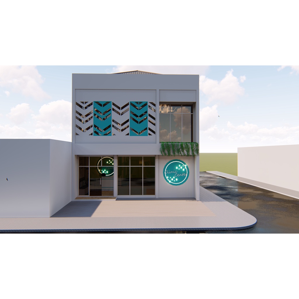 Jual [JAMINAN TERMURAH] Jasa Desain Klinik Rumah / Ruko 3D Animasi ...