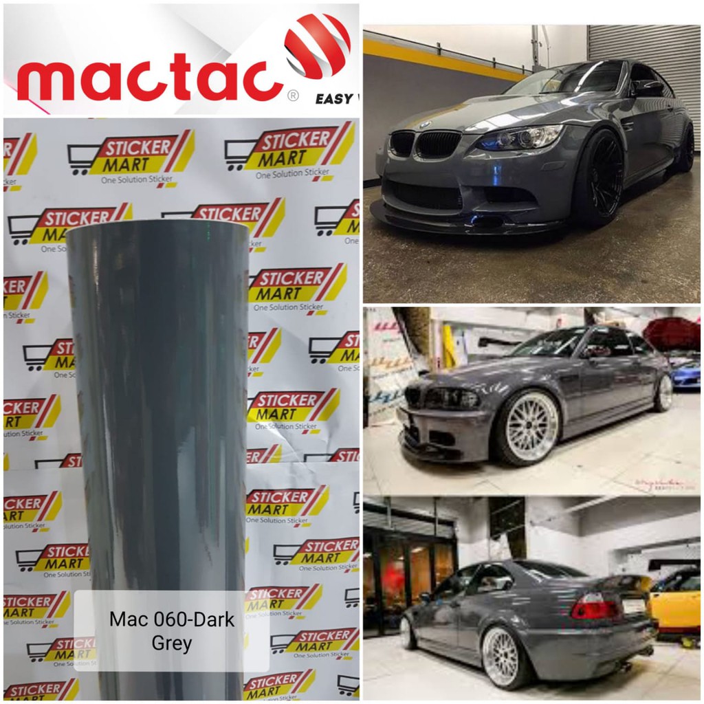 Jual Stiker Mobil Motor Mactac Sticker Europe Dark Grey (alt.Oracal 651 ...