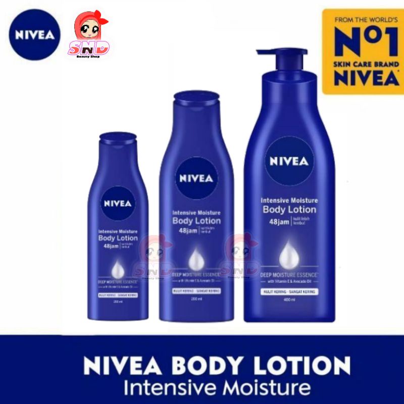 Jual NIVEA Intensive Moisture Body Lotion - 100ml/200ml/400ml | Shopee Indonesia