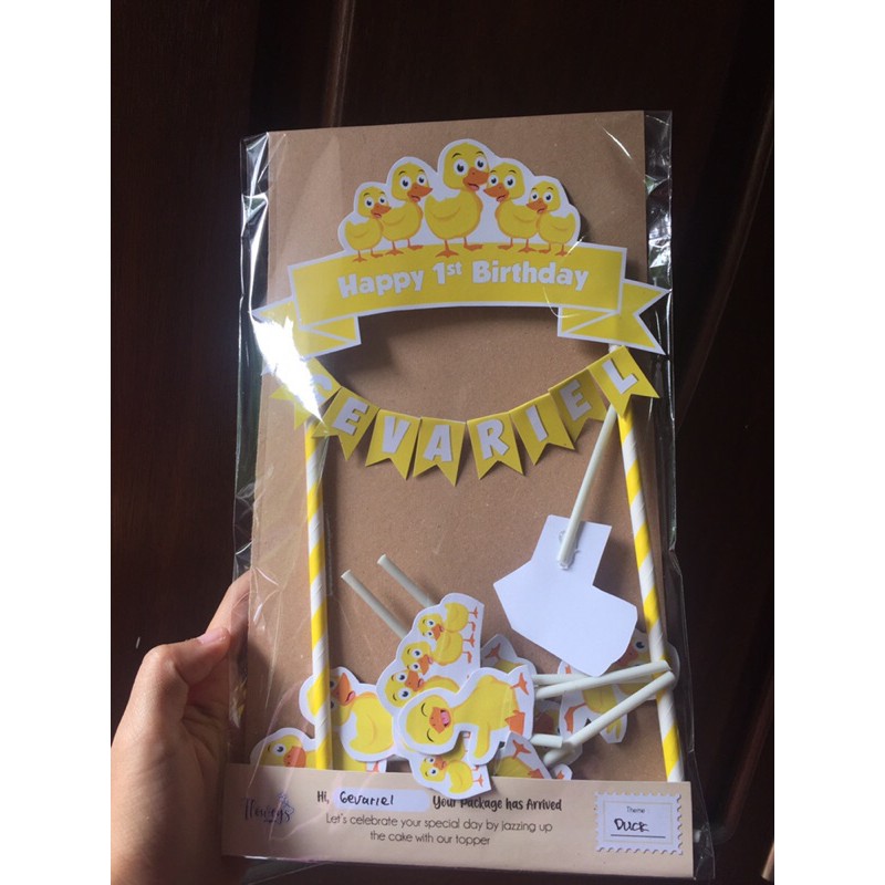 Jual Topper Cake Bebek Custom/Hiasan Kue/Bebas Request/Semua Tema Bisa ...