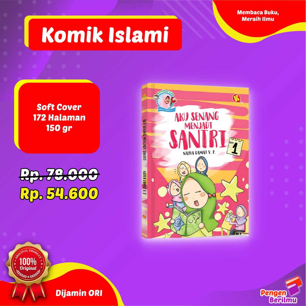 Jual Komik Aku Senang Menjadi Santri Seri 1 | Buku Komik Anak Islami by ...