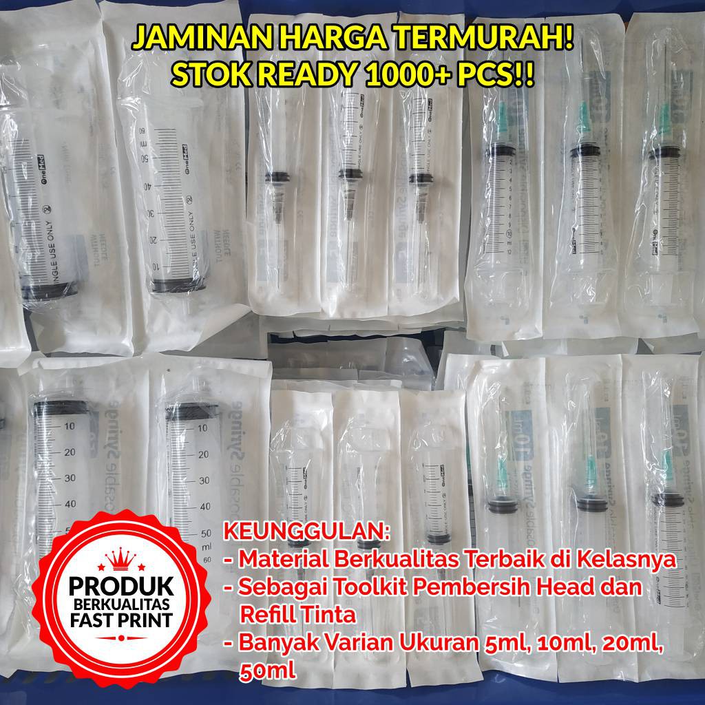 Jual Spuit Tinta Printer One Med OneMed 10CC 10 CC | Shopee Indonesia