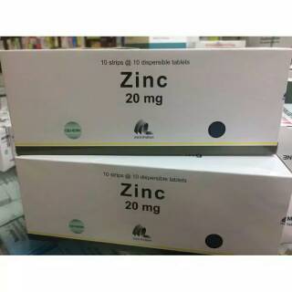Jual ZINC 20MG Indofarma/KimiaFarma/MeproFarma/Holifarma 1 STRIP ISI 10 ...