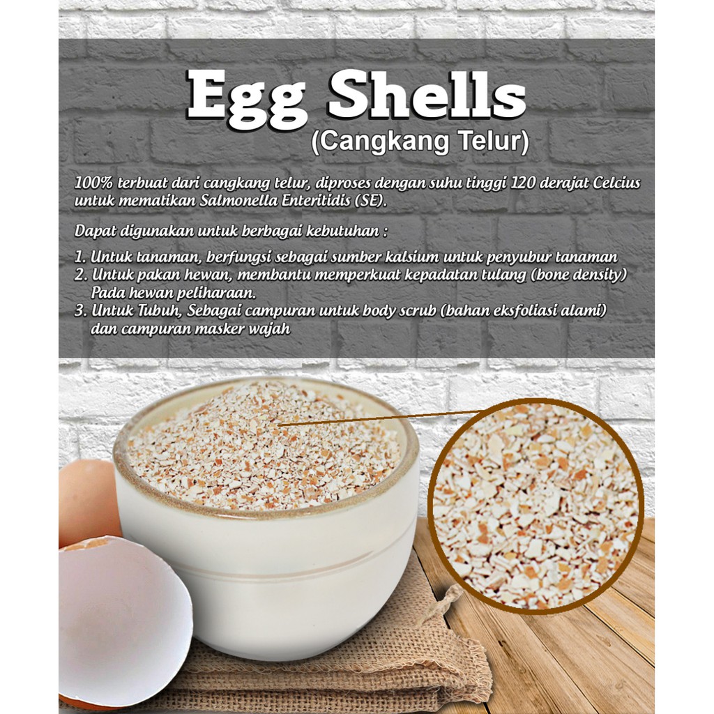 Jual Egg shell powder / cangkang telur bubuk untuk tanaman 1 Kg ...
