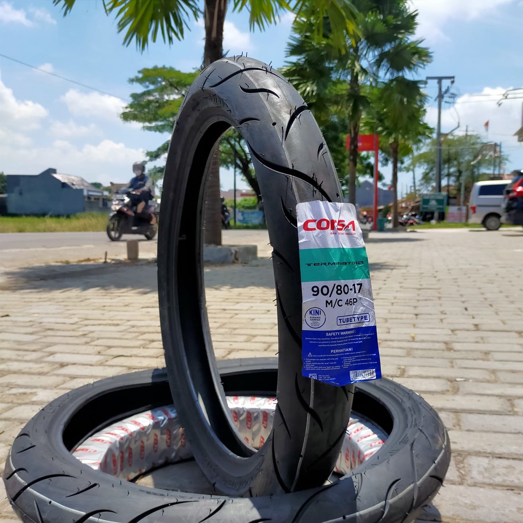 Jual Ban Corsa Terminator 90/80 Ring 17 TubeType (bukan Tubeles ...
