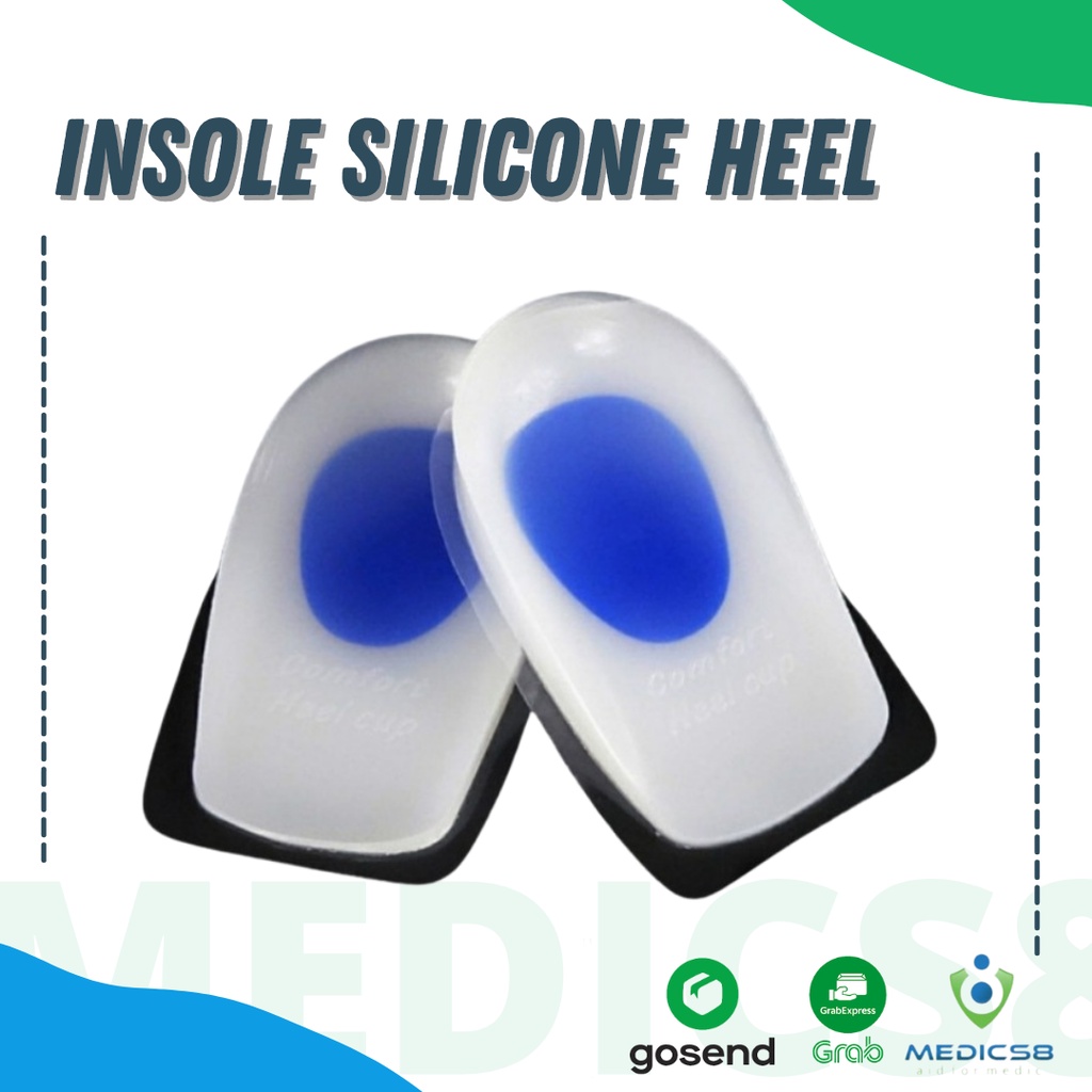Jual Insole Alas Kaki Sol Sepatu Soft Silicone Gel Half Heel Plantar ...