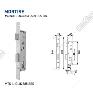 Jual Mortise Lock Dekkson Lockcase Dekkson MTS IL DL 82585 SSS Bodi ...