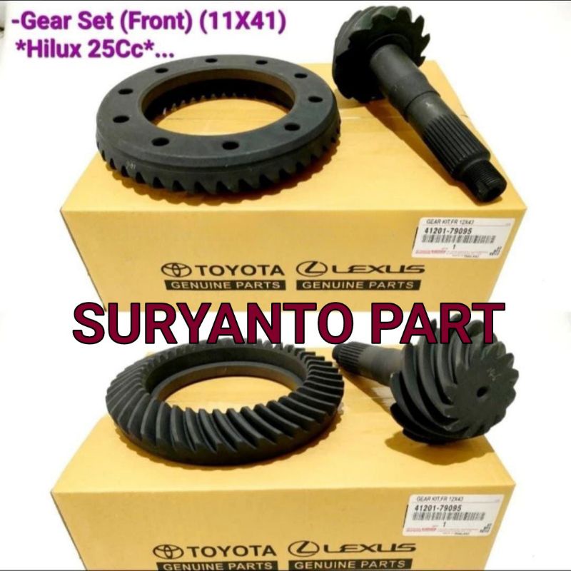 Jual Gear Set Final Kit Crown Wheel Gigi 11x41 Depan Toyota Hilux Vigo ...