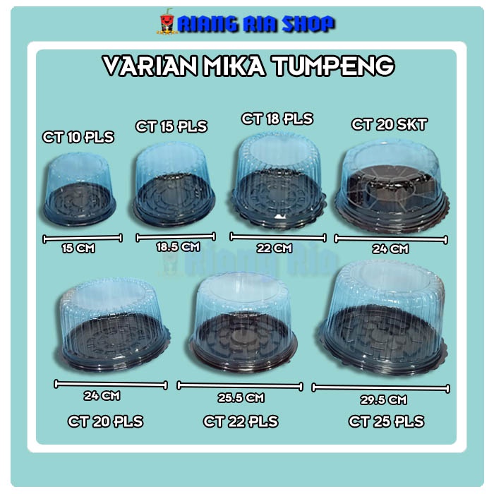 Jual MIKA CT BULAT KUE TART /MIKA TUMPENG NASI KUNING @10 PCS SEMUA ...