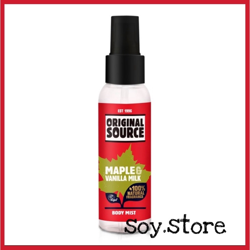 Jual Original Source Body Mist Maple Vanilla 100ml | Shopee Indonesia