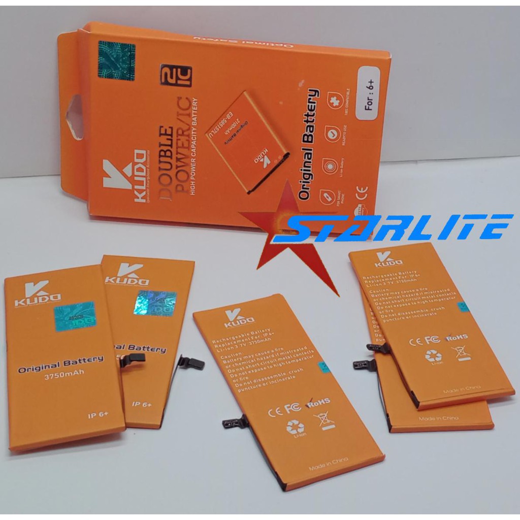 Jual BATTERY KUDO IP 6 PLUS Shopee Indonesia