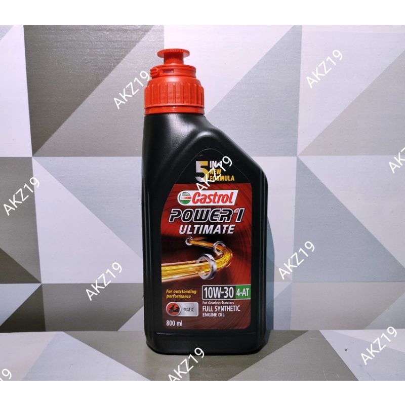 Jual Oli Castrol Power 1 Ultimate Matic 10W-30 Full Synthetic | Shopee ...
