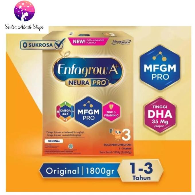 Jual Enfagrow 3 ORIGINAL 1800gr | Shopee Indonesia