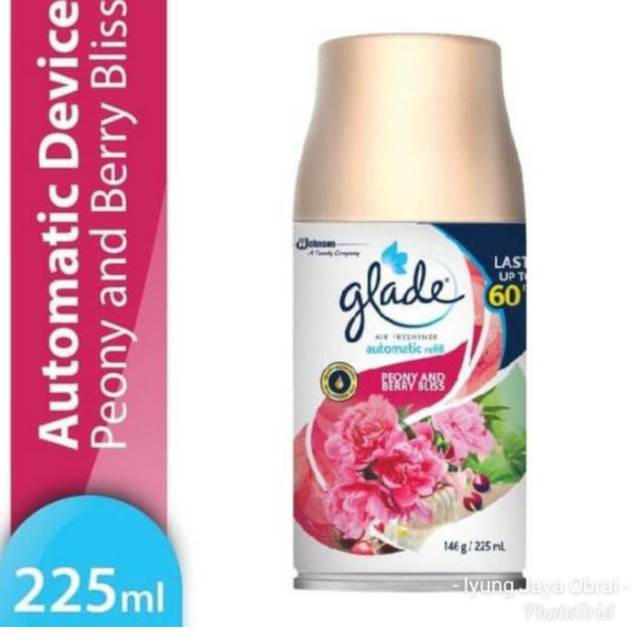 Jual Glade Automatic Refill 146gr/225ml Peony & Berry Bliss | Shopee Indonesia