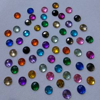 Jual Mote Manik Diamond Tempel Diamond Bulat 8-12mm ( 1 lusin ...