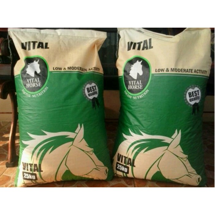 Jual GOJEK pelet makanan pakan kelinci kuda Kura-Kura VITAL HORSE 25 KG ...