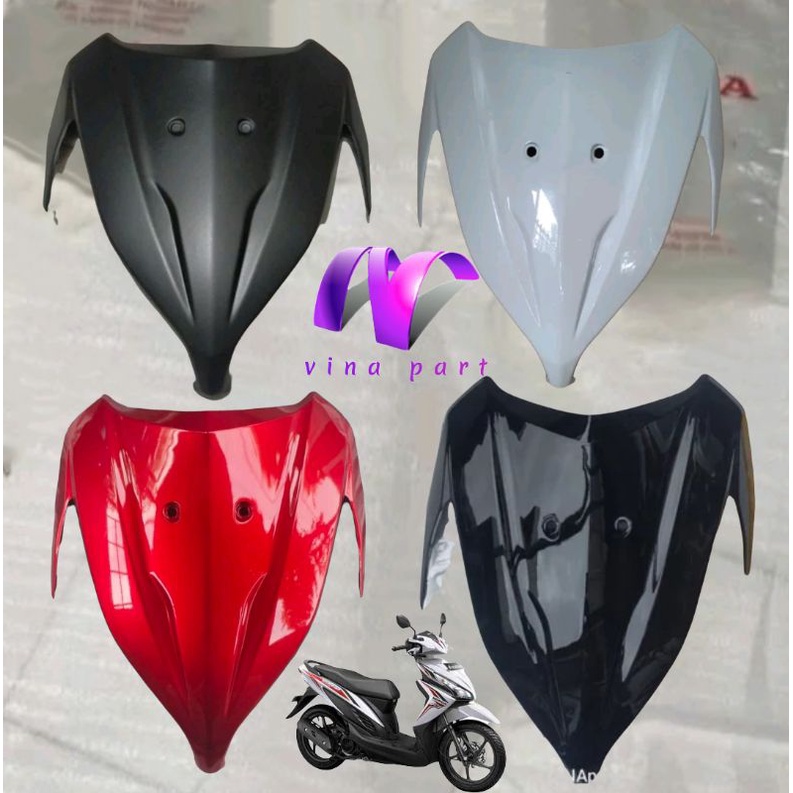 Jual cover front Panel tameng body depan vario 110 fi led k46 hitam ...