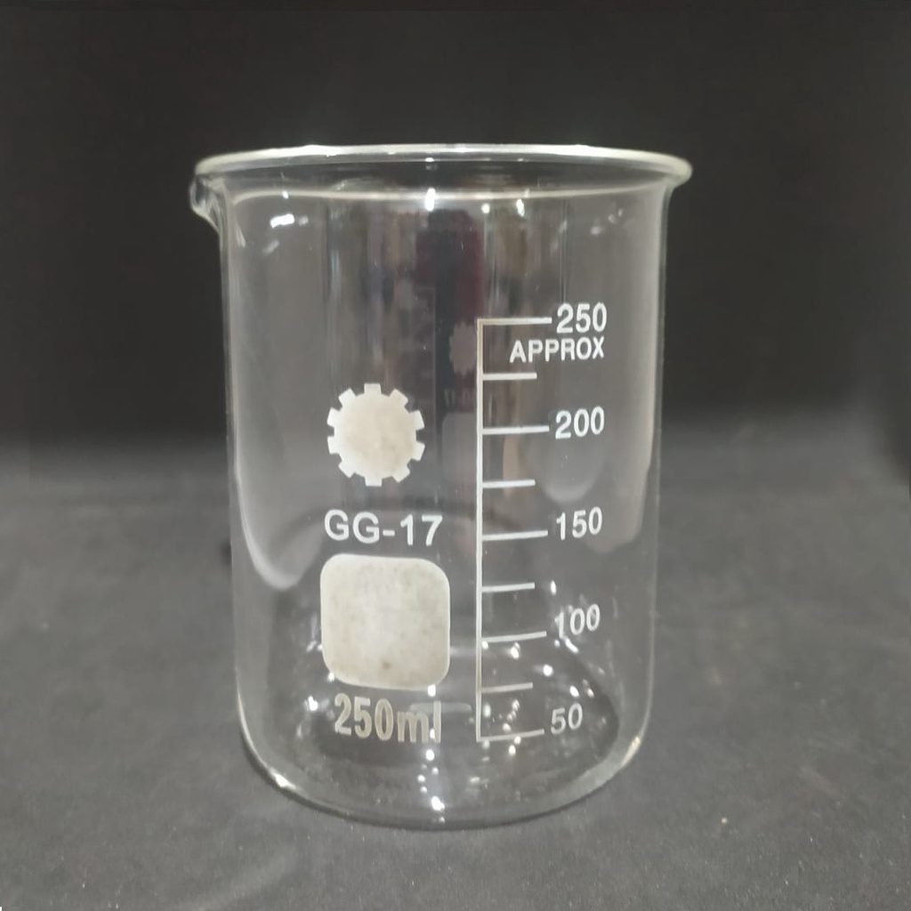 Jual BEAKER GLASS 250 ML, GELAS KIMIA, GELAS PIALA, BEKER GLASS LOW ...