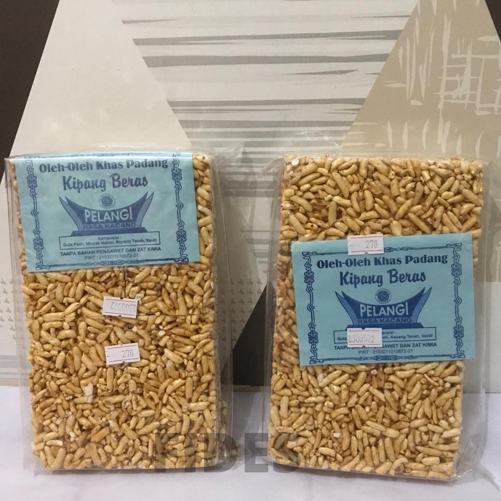 Jual KIPANG BERAS RASA KACANG MERK - PELANGI +-150 GR - KHAS PADANG ...