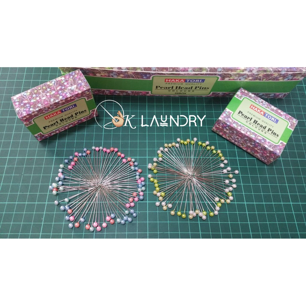 Jual Pin Jarum Pentul Jahit Hakatori Pearl Head Pins 150 pcs | Shopee ...
