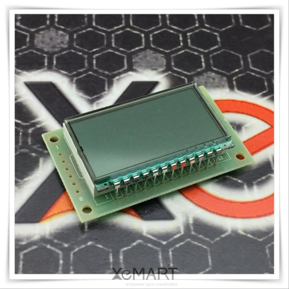 Jual Glass Panel LCD 4 Digits 7-Segment COG with HT1621 LCD Controller ...
