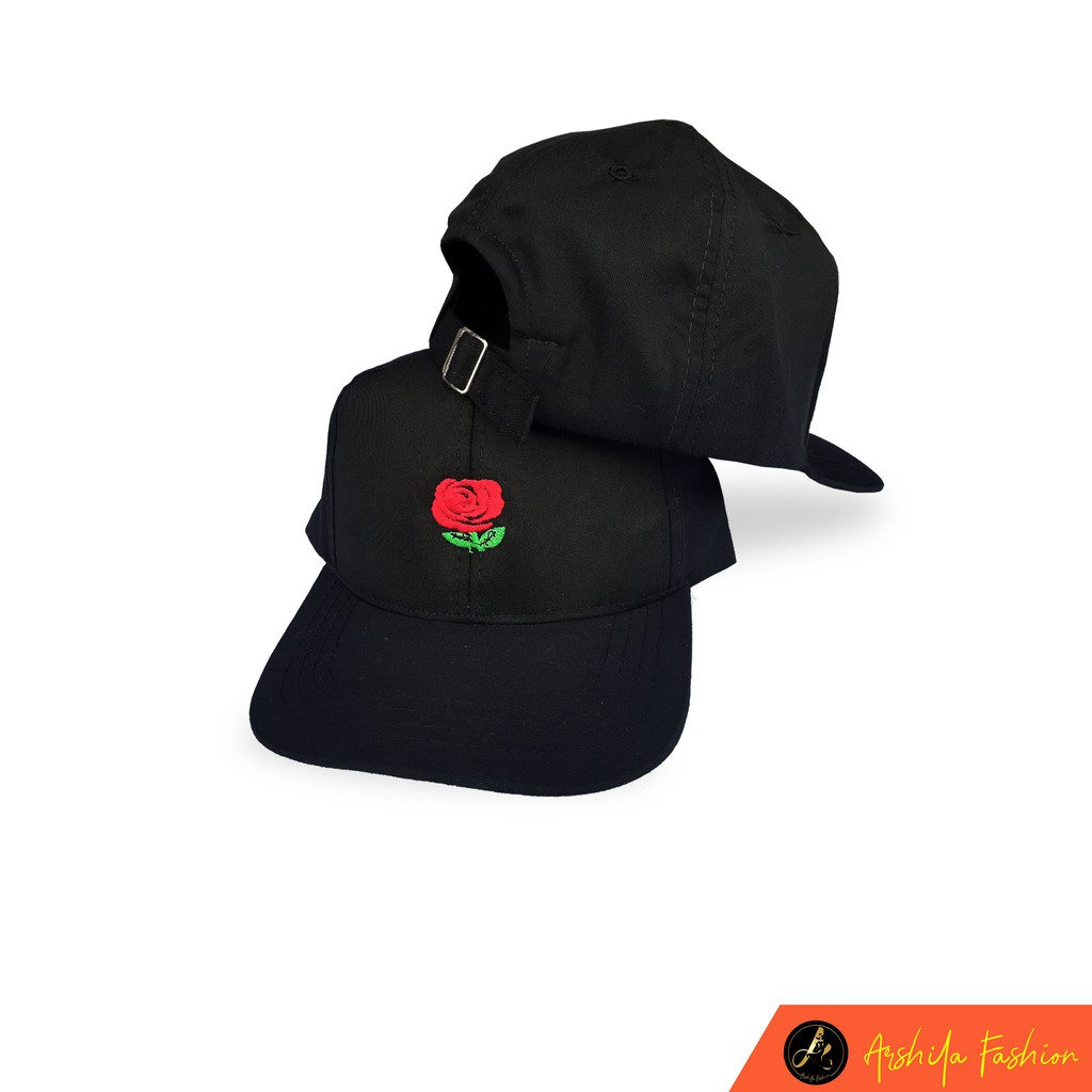 Jual Topi Baseball Unisex Motif Bunga Mawar | Shopee Indonesia