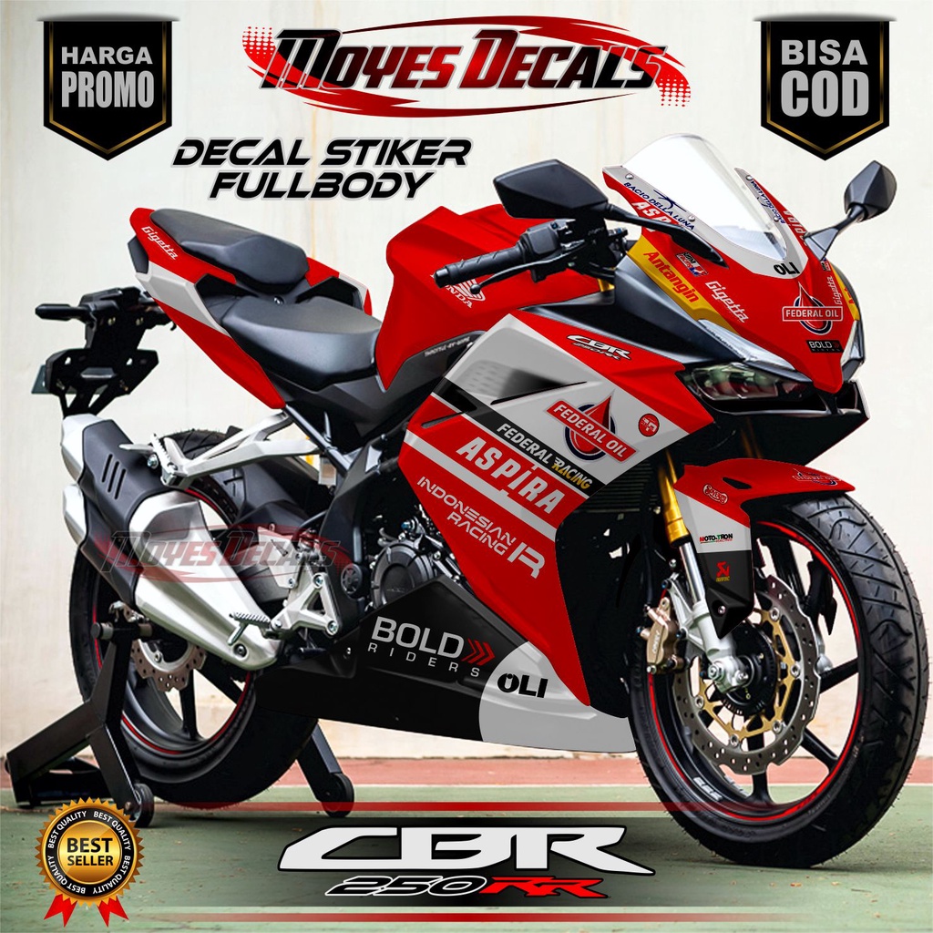 Jual Decal Striping CBR 250 RR Federal Racing Fullbody Stiker Motor ...