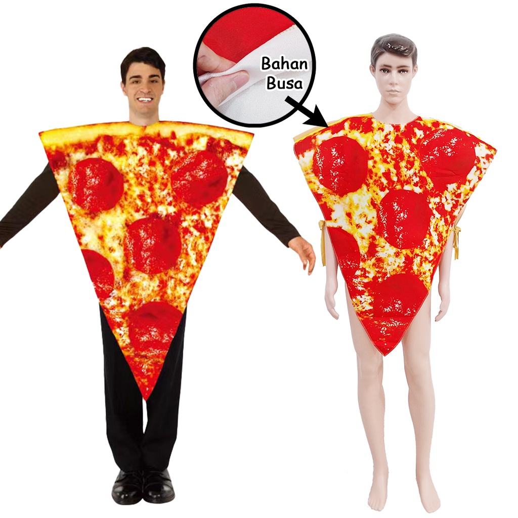 Jual Kostum Pizza Mascot / Costume Maskot Onesie Roti Makanan Halloween ...