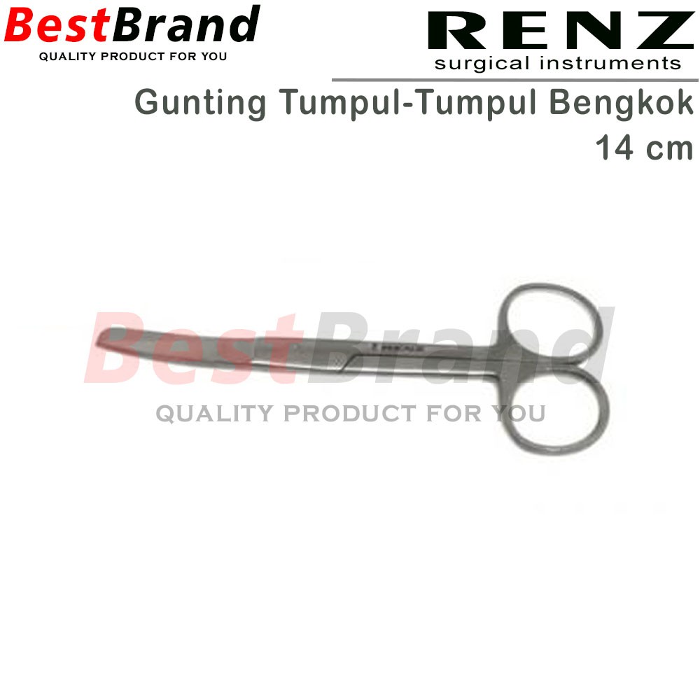 Jual RENZ Gunting Operasi Tumpul Tumpul Bengkok 14 cm | Shopee Indonesia