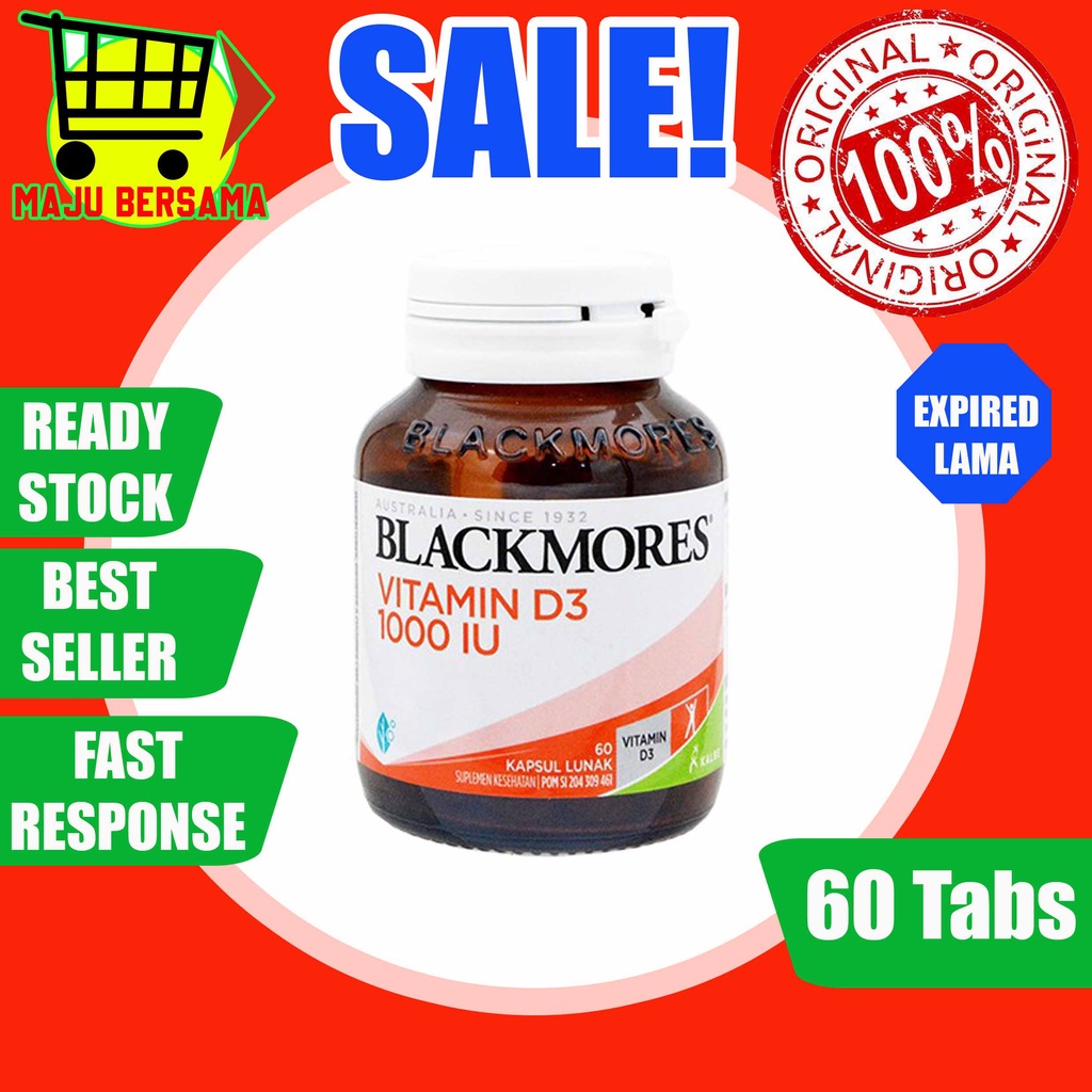 Jual BLACKMORES VITAMIN D3 1000IU BPOM KALBE - 60 CAPS | Shopee Indonesia