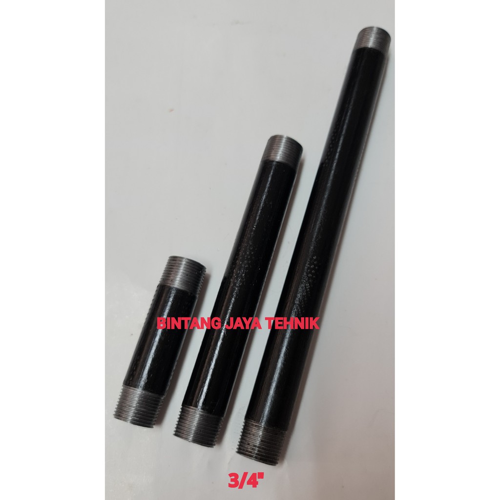 Jual PIPA INCIAN SEAMLESS SCH40 3/4" x 10cm x3.2mm / PIPA NEPLE SEAMLESS SCH40 3/4" x 10cm x 3 ...