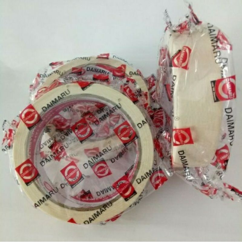 Jual Isolasi Kertas DAIMARU 1 Inch / 24mm X 21 Meter / Masking Tape Lakban Kertas | Shopee Indonesia
