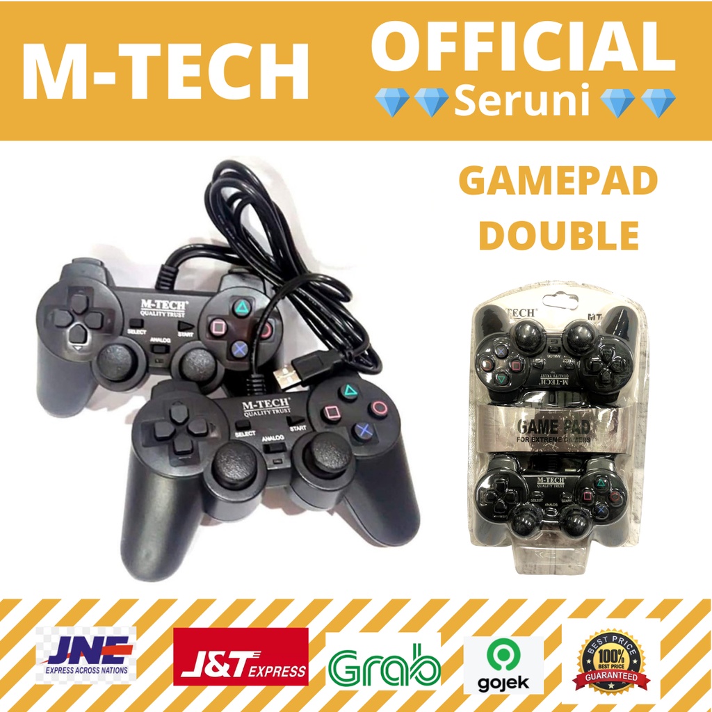 Jual STICK PS USB LAPTOP GAMEPAD PC Gamepad double Hitam Indonesia ...