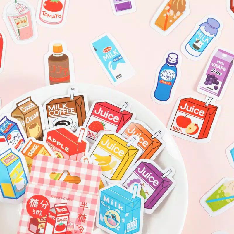 Jual 45pcs Sticker Deco Minuman dingin | Shopee Indonesia