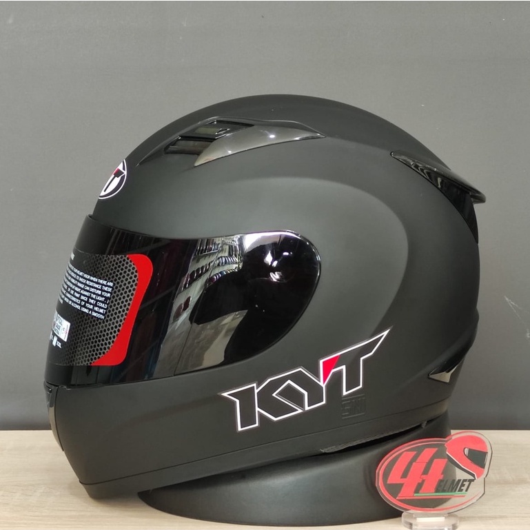 Jual KYT R10 SOLID BLACK MATT Helm Full Face, Helm Harian, Helm Riding ...