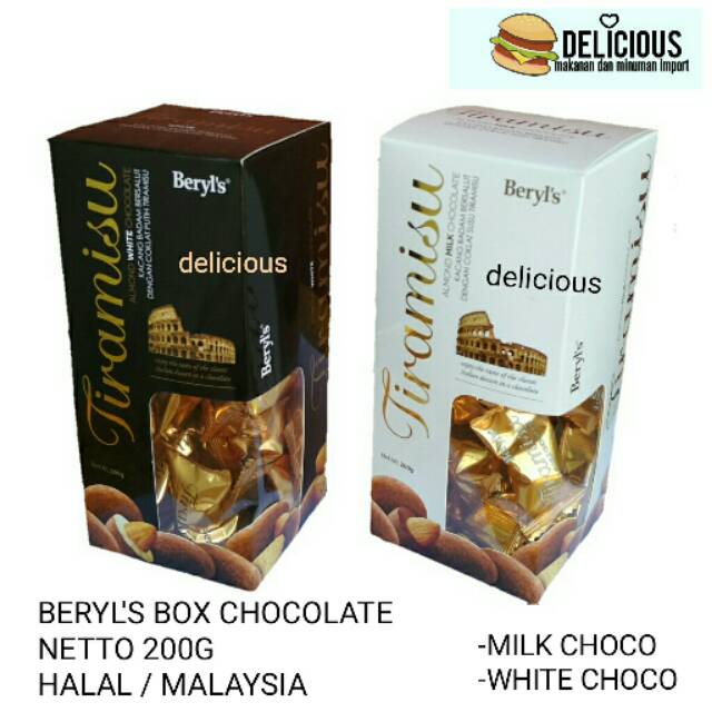 BERYL'S TIRAMISU ALMOND 200G BOX CHOCOLATE COKLAT MALAYSIA BERYLS ...