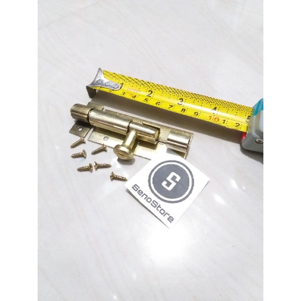 Jual Grendel slot kunci geser pintu jendela 4" atau 9 cm murah tebal ...